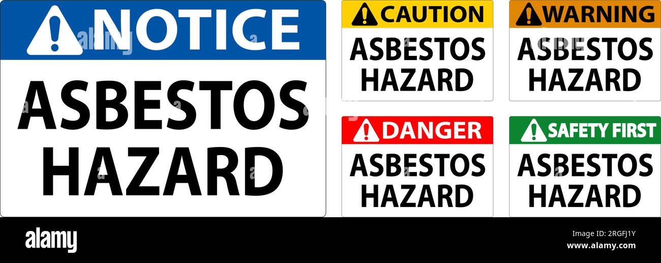 Asbestos Warning Signs Asbestos Hazard Area Authorized Personnel Only ...