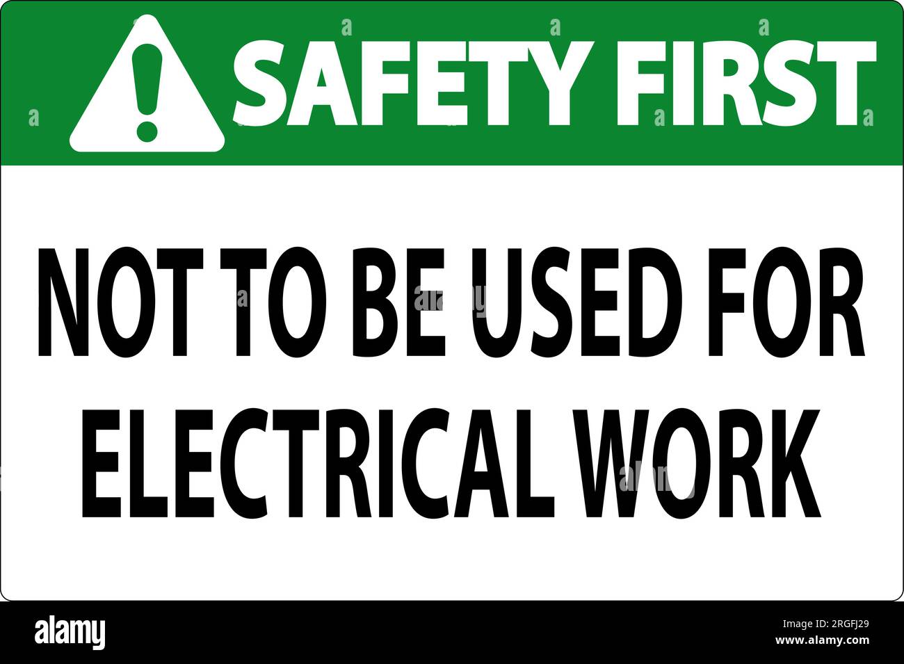 Safety first sign electrical shock hazard hi-res stock photography and ...