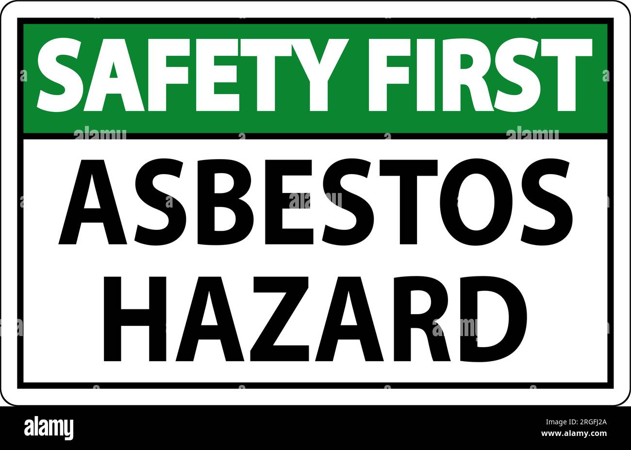 Asbestos Safety First Signs Asbestos Hazard Area Authorized Personnel ...