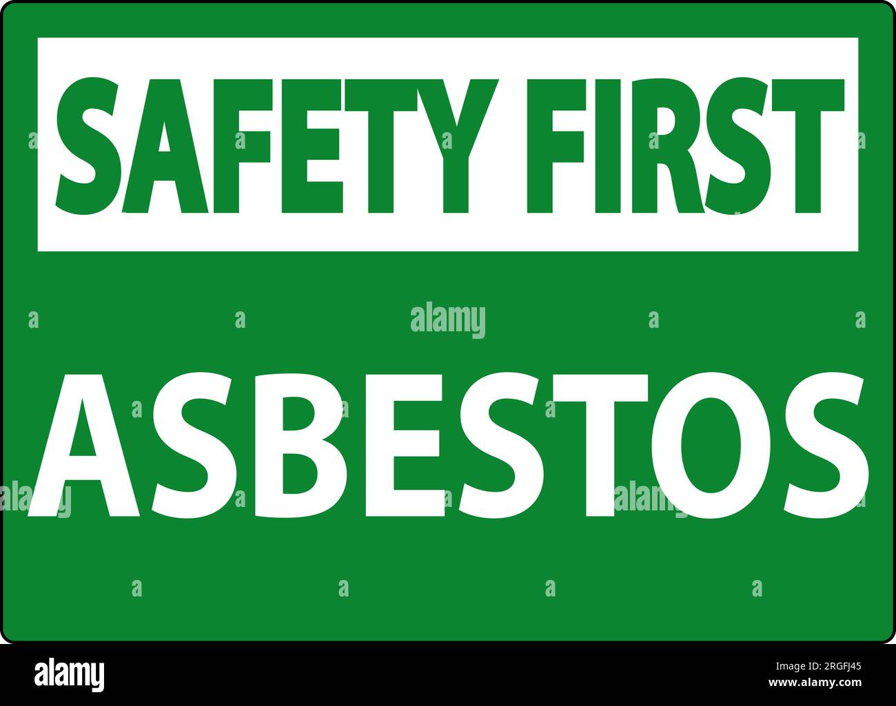 Asbestos Safety First Signs Asbestos Hazard Area Authorized Personnel ...