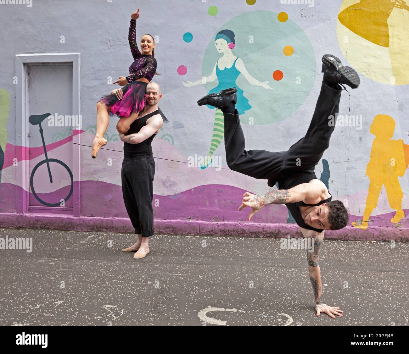 Gifford Park, Edinburgh, Scotland, UK. 9 August 2023. Beats on Pointe ...