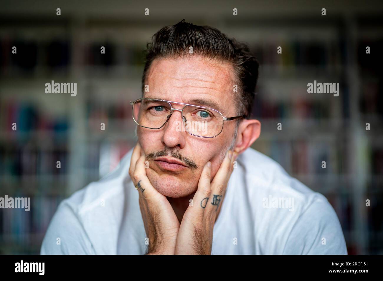 Oslo 20230809.Kristopher Schau has written the book "The little scared ...