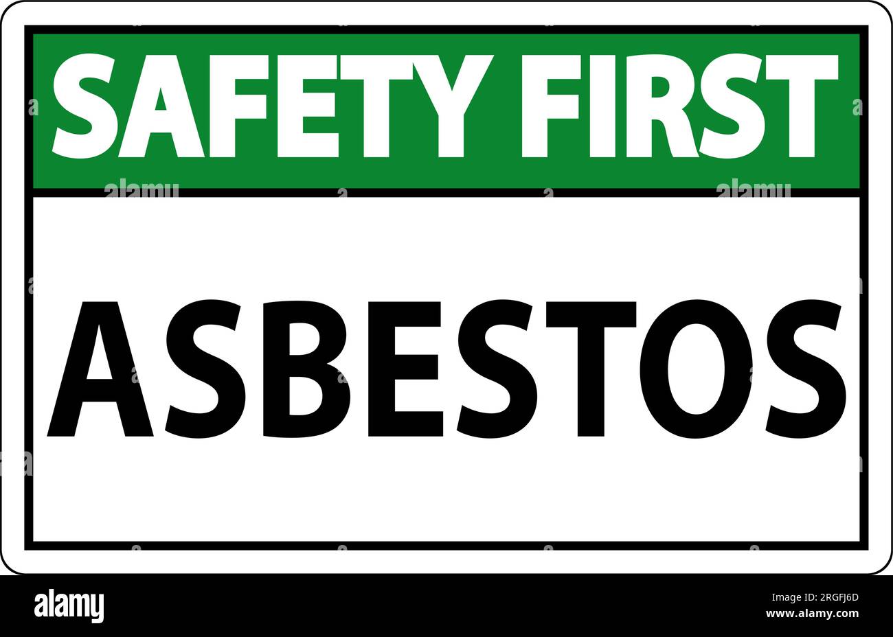 Asbestos Safety First Signs Asbestos Hazard Area Authorized Personnel ...
