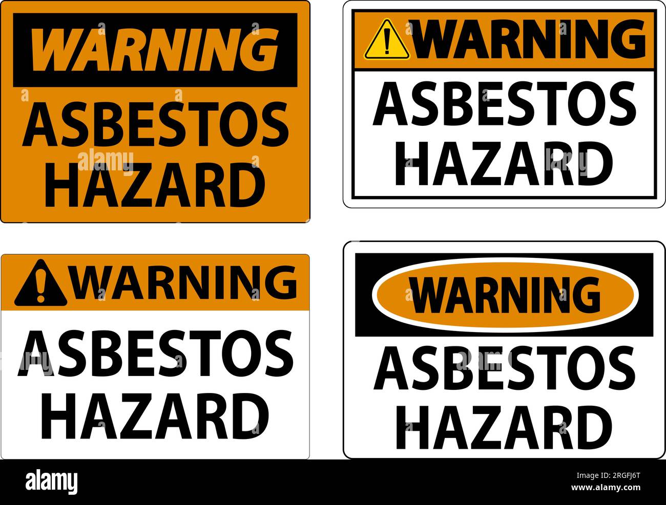Asbestos Warning Signs Asbestos Hazard Area Authorized Personnel Only ...