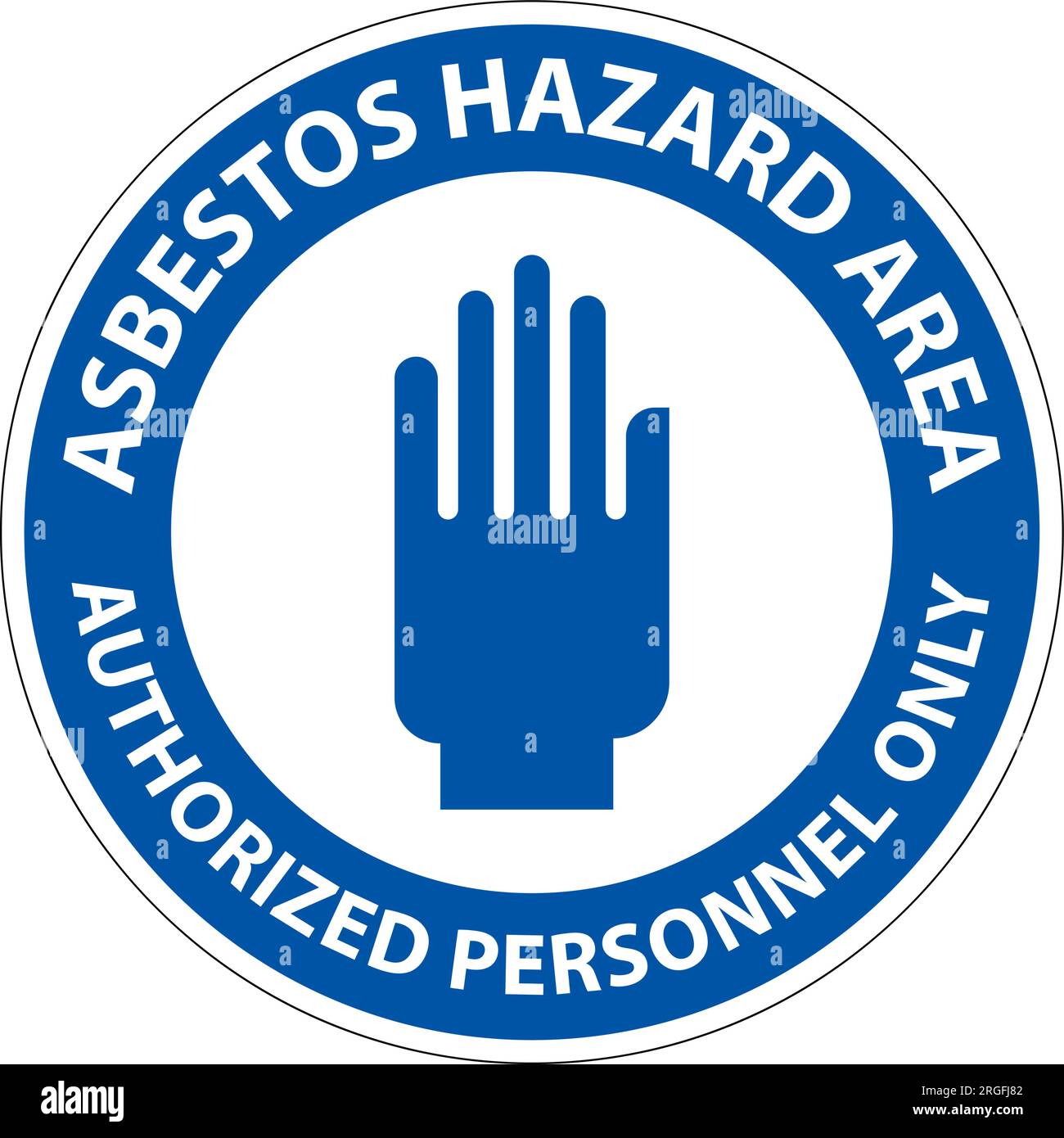 Asbestos Warning Signs Asbestos Hazard Area Authorized Personnel Only ...