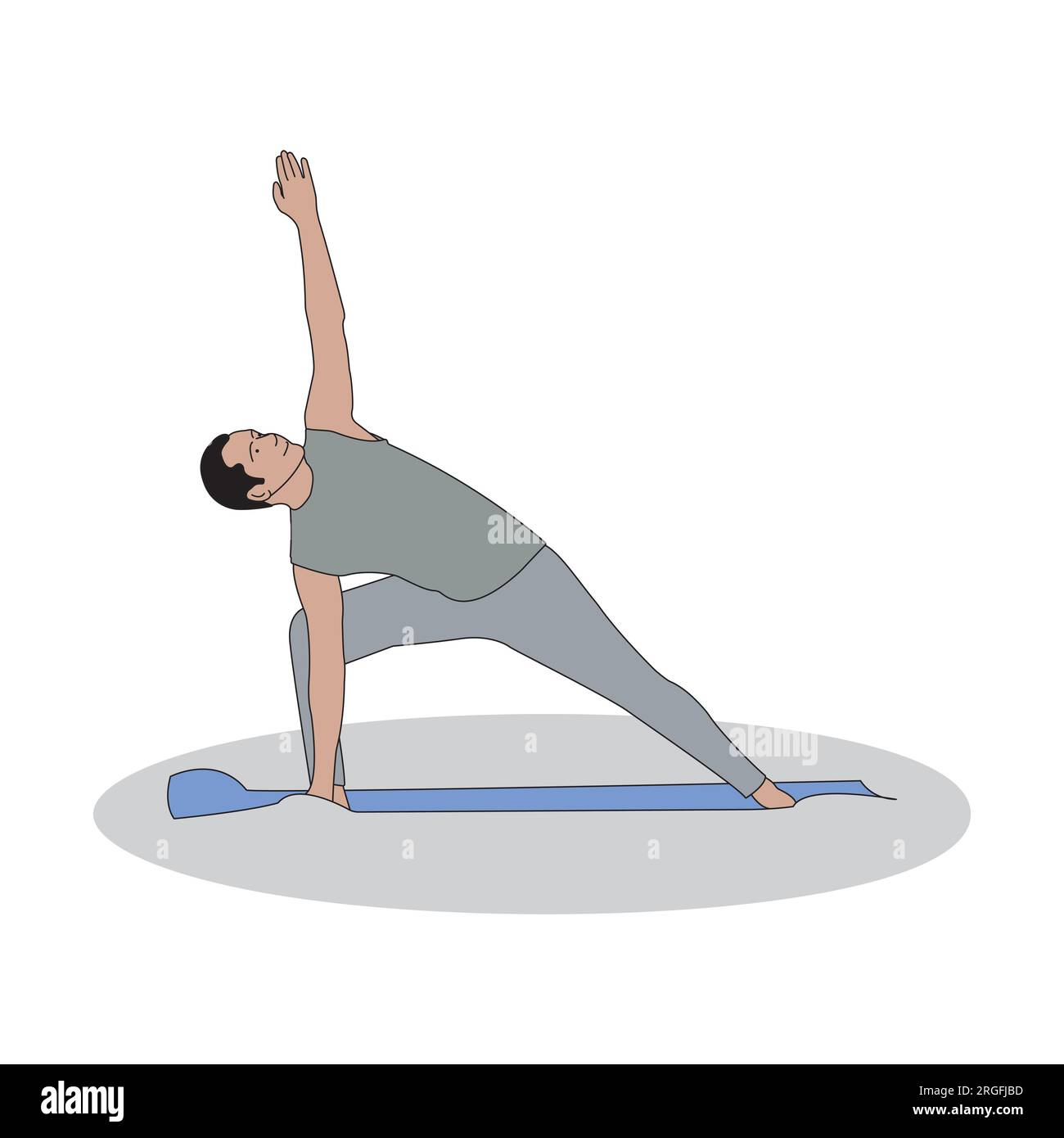 Healthy lifestyle meditation yoga Cut Out Stock Images & Pictures - Alamy