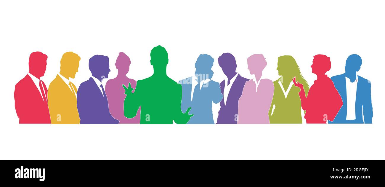 Team consulting, business meeting illustration Stock Vector Image & Art ...