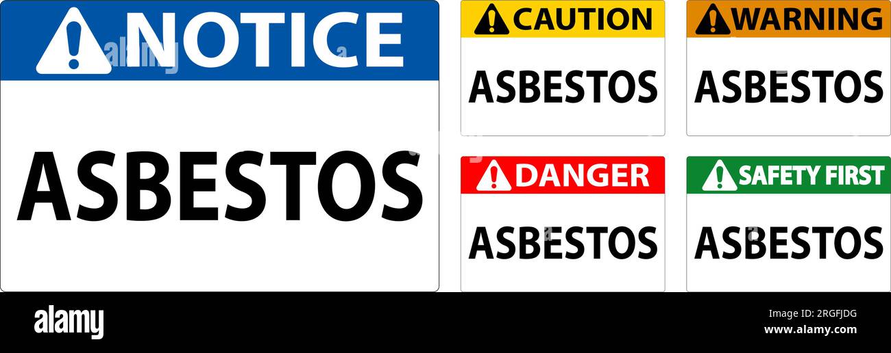 Asbestos Warning Signs Asbestos Hazard Area Authorized Personnel Only ...