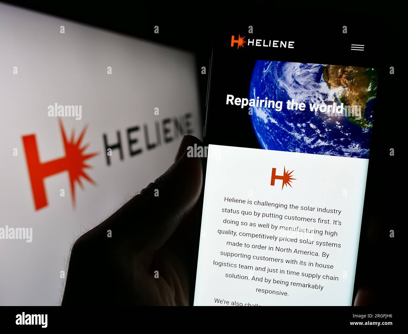 Heliene logo hi-res stock photography and images - Alamy