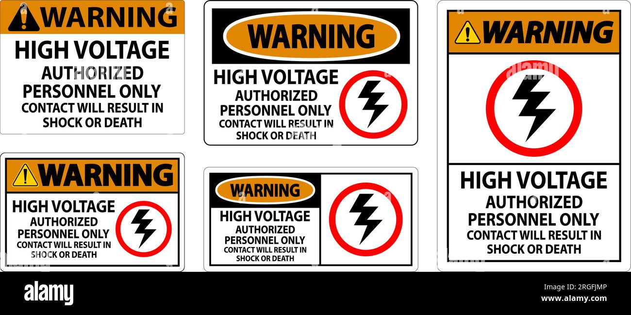 Electrical substation danger death sign Stock Vector Images - Alamy