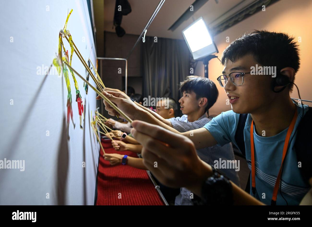 Xi'an, China's Shaanxi Province. 8th Aug, 2023. Visitors experience ...