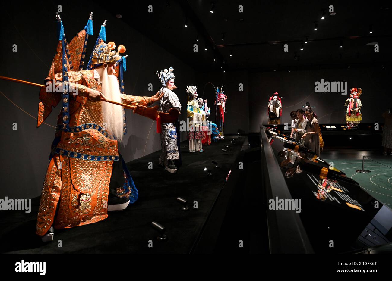 Xi'an, China's Shaanxi Province. 8th Aug, 2023. People visit an ...