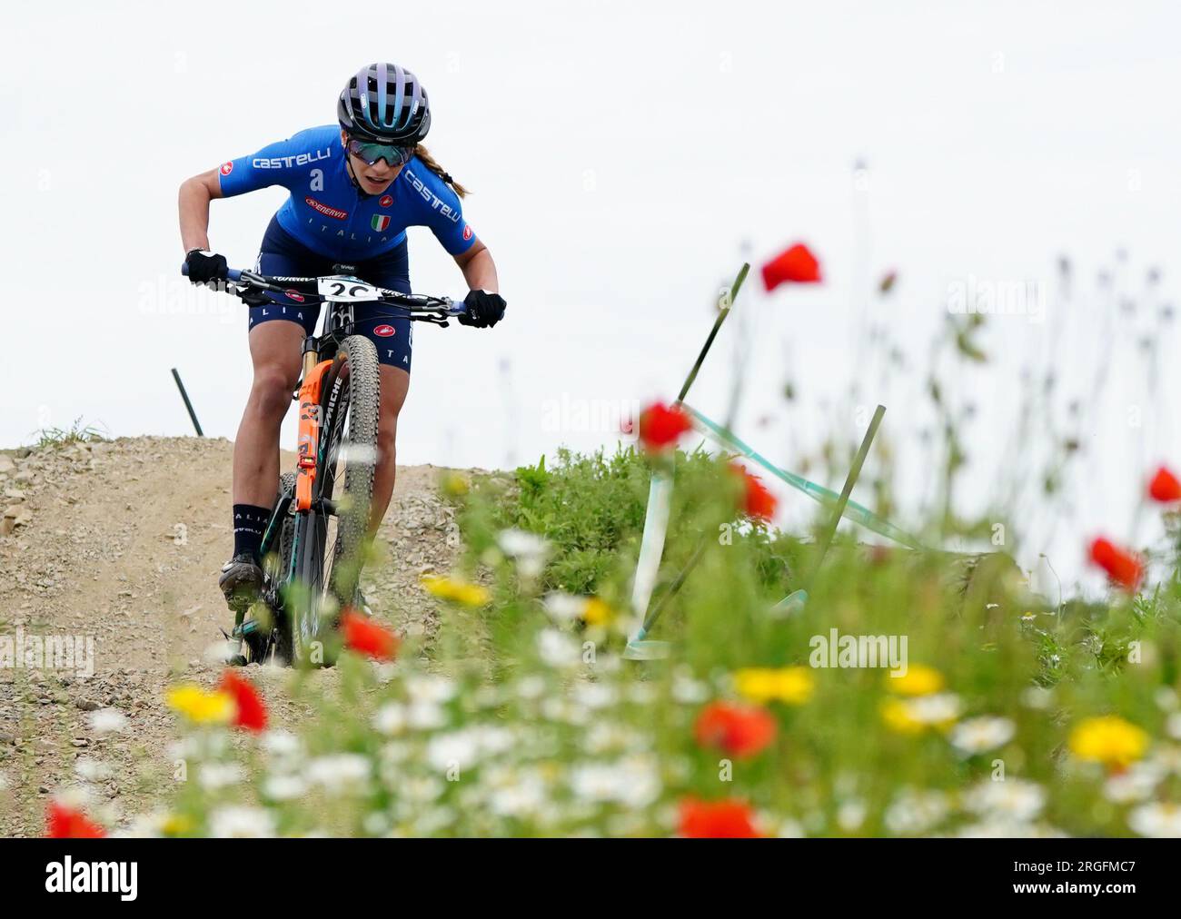 Italy's Giada Specia competes in the Mixed Team Relay race during day ...