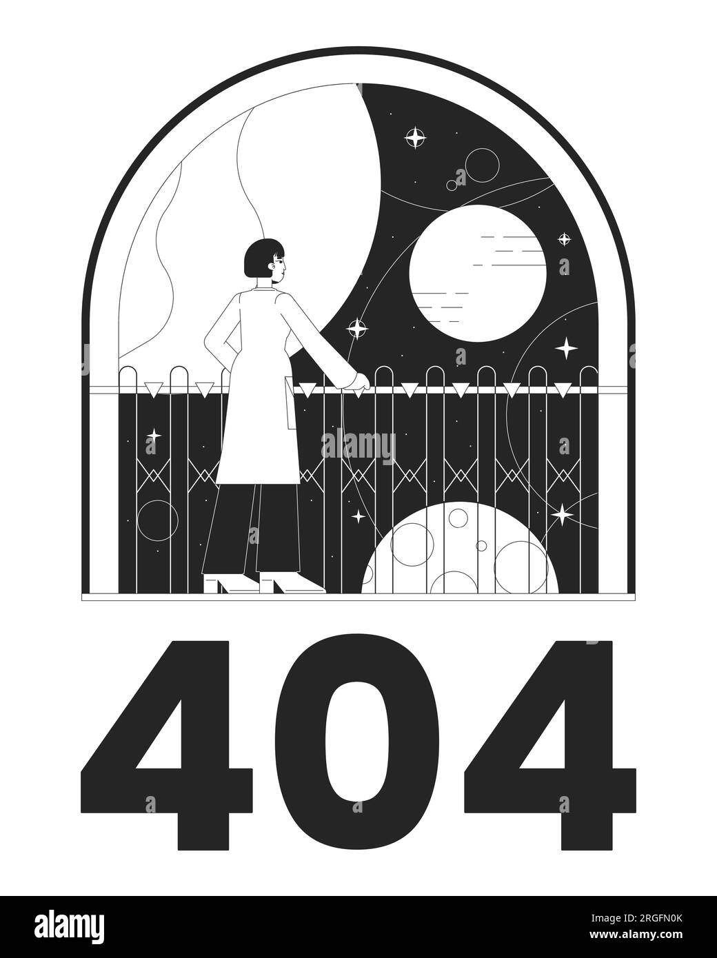 Space exploration black and white hi-res stock photography and images ...