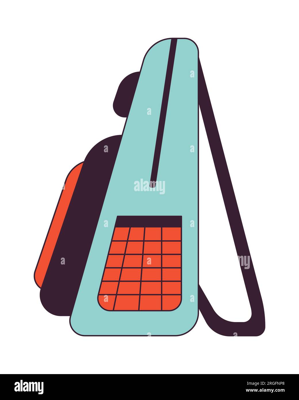 College backpack side Stock Vector Images - Alamy