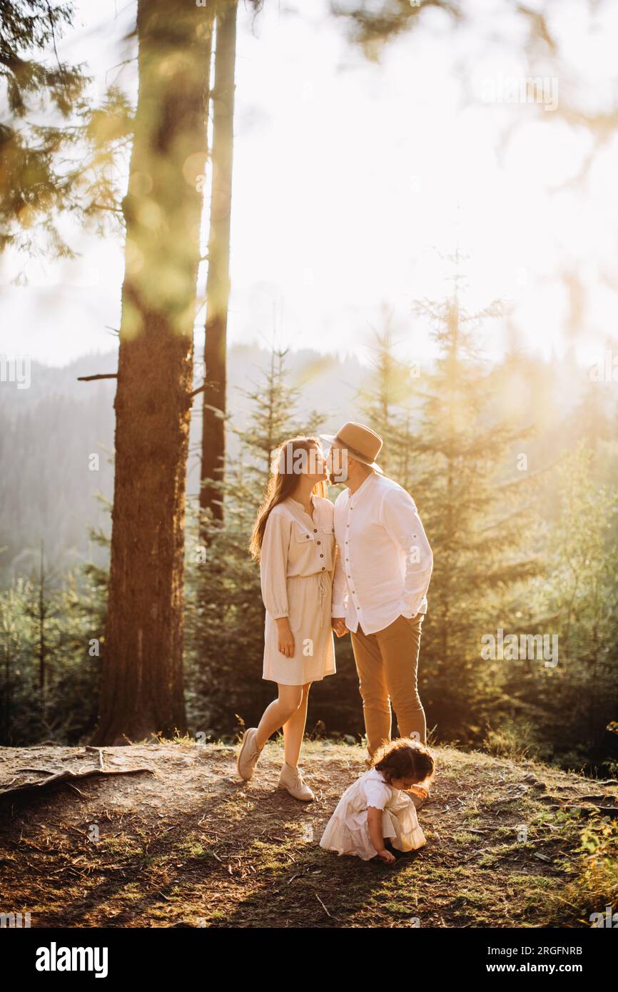 Young happy family hi-res stock photography and images - Alamy