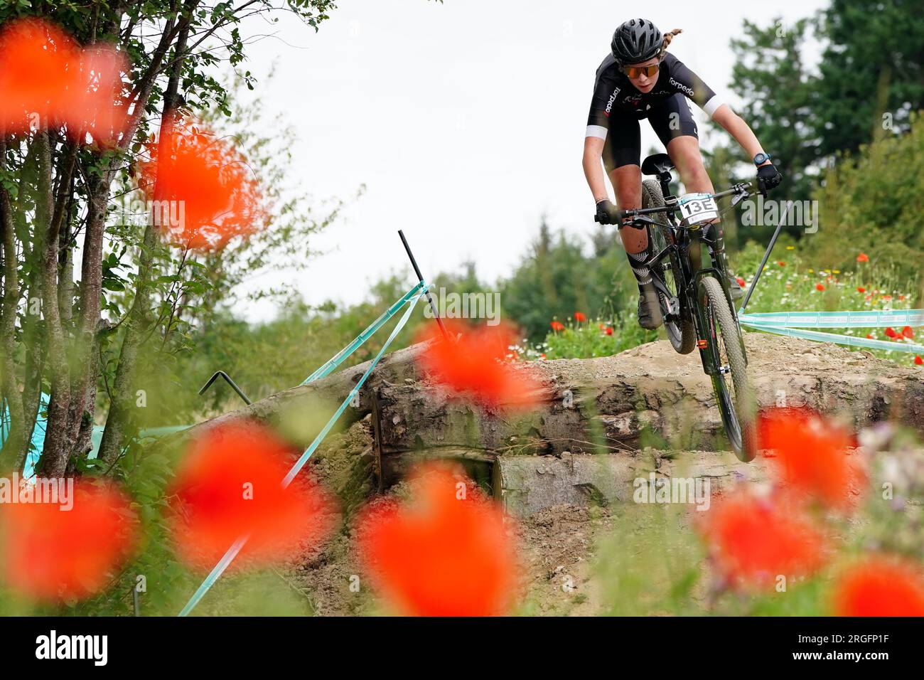 New Zealand's Maria Laurie competes in the Mixed Team Relay race during ...