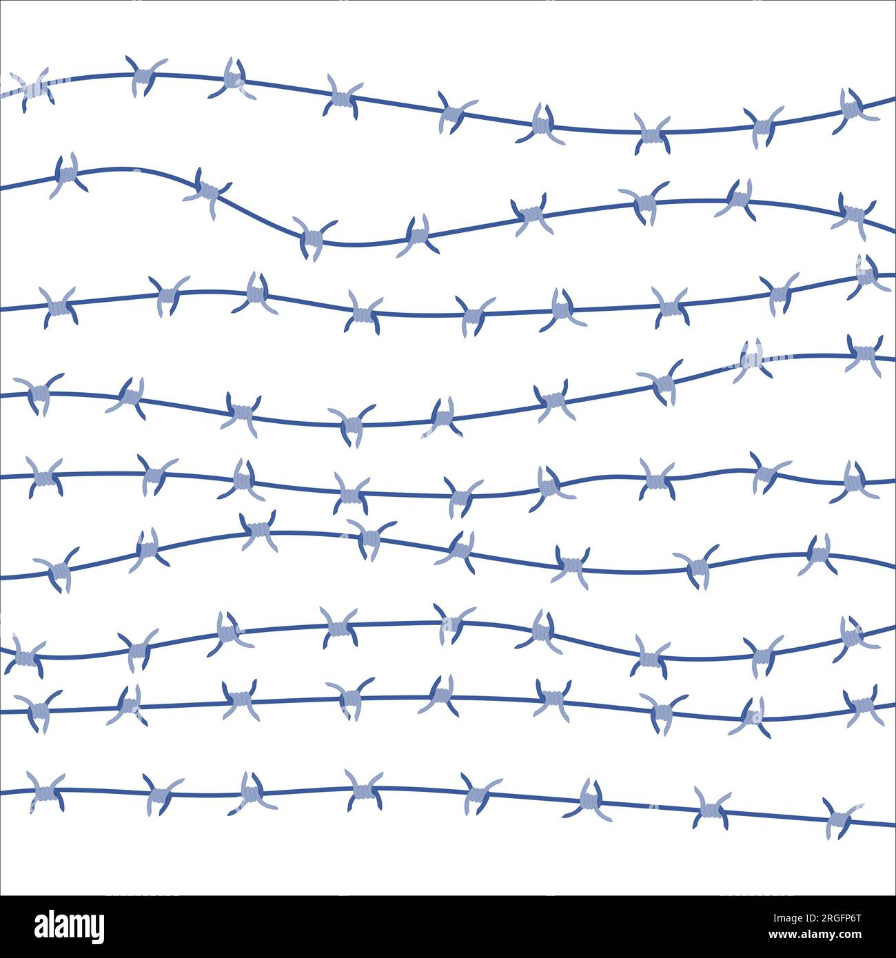 Sharp barbed wire fence barrier background illustration Stock Vector ...