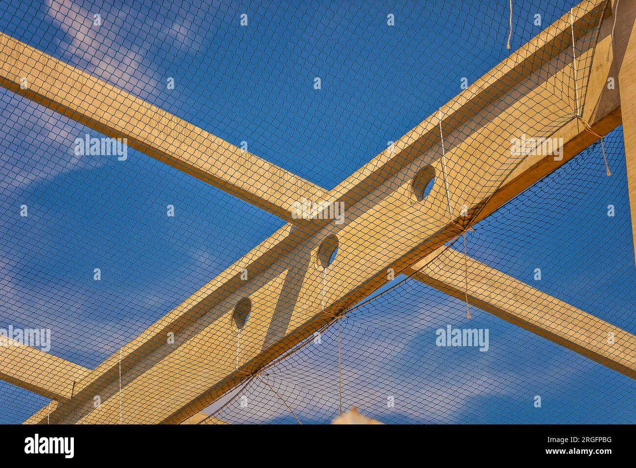 Construction site with precast concrete parts Stock Photo - Alamy