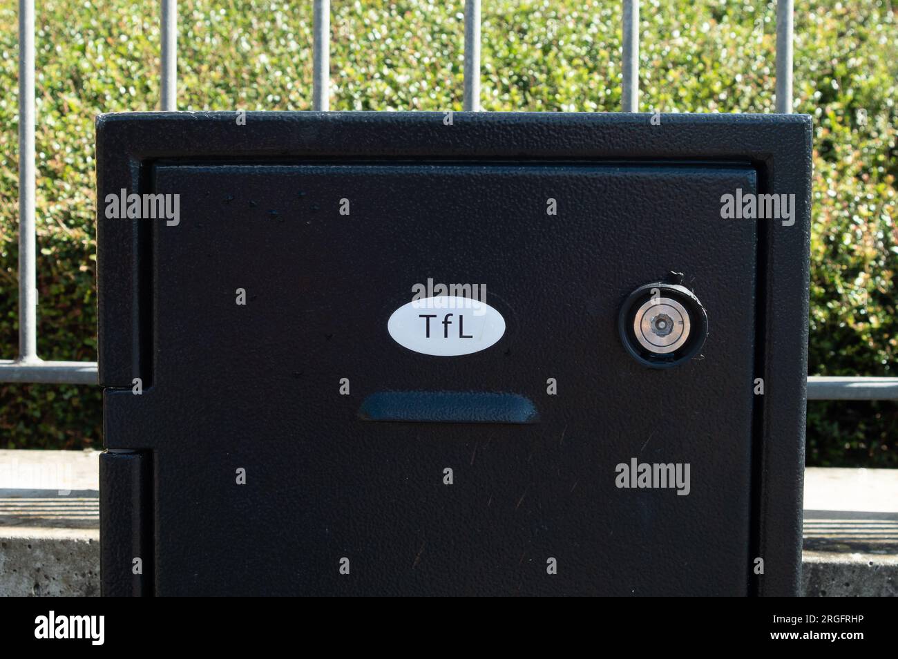 Uxbridge, UK. 9th August, 2023. A TfL box next to new ULEZ cameras have ...