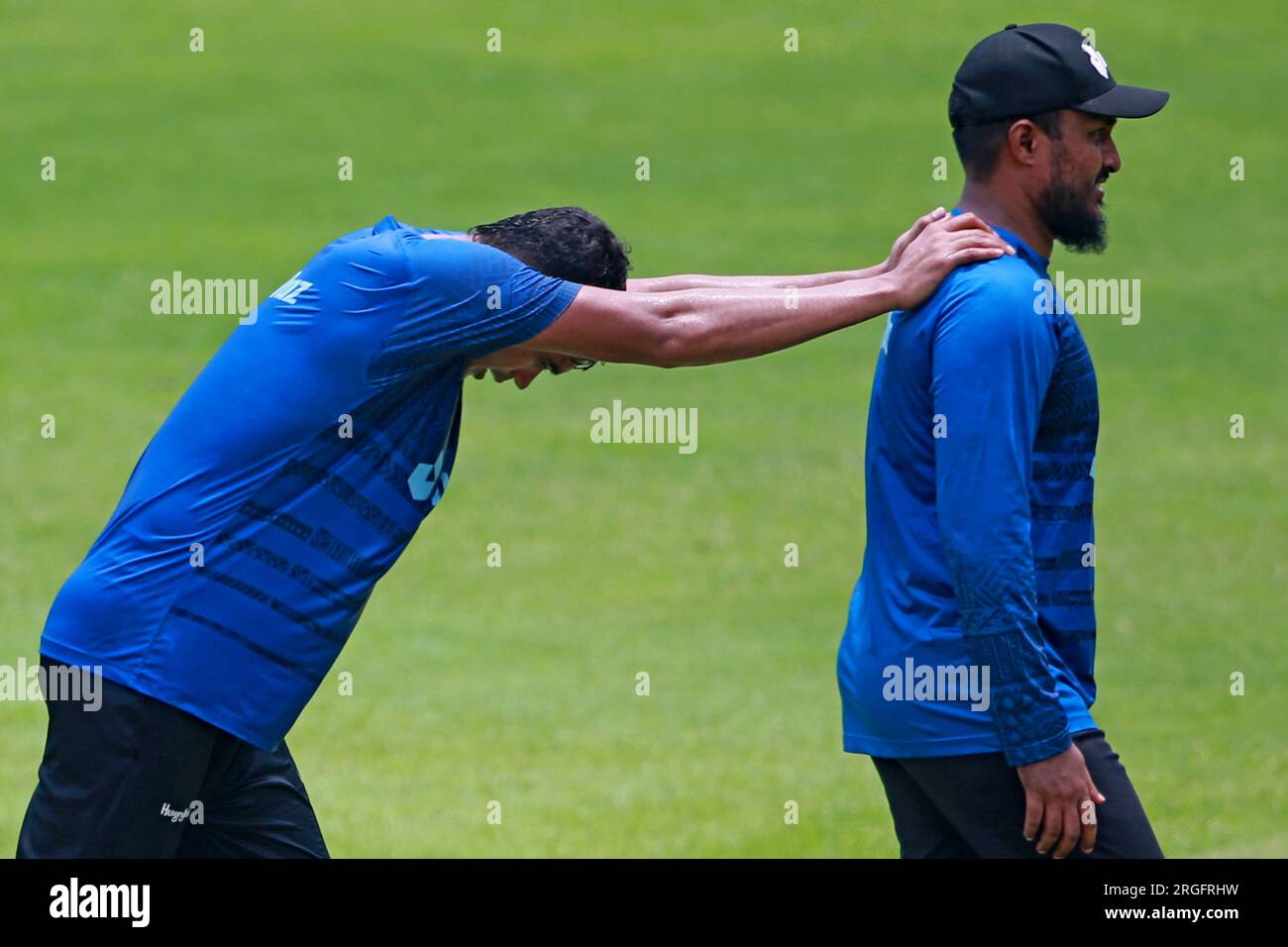 Taskin Ahmed during the Bangladeshi national cricketers attend practice ...