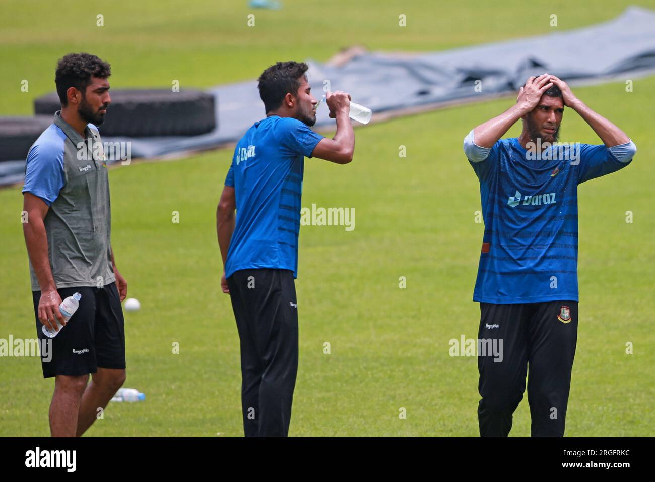 Saif Hasan, Afif Hossain and Mahmudullah during the Bangladeshi ...