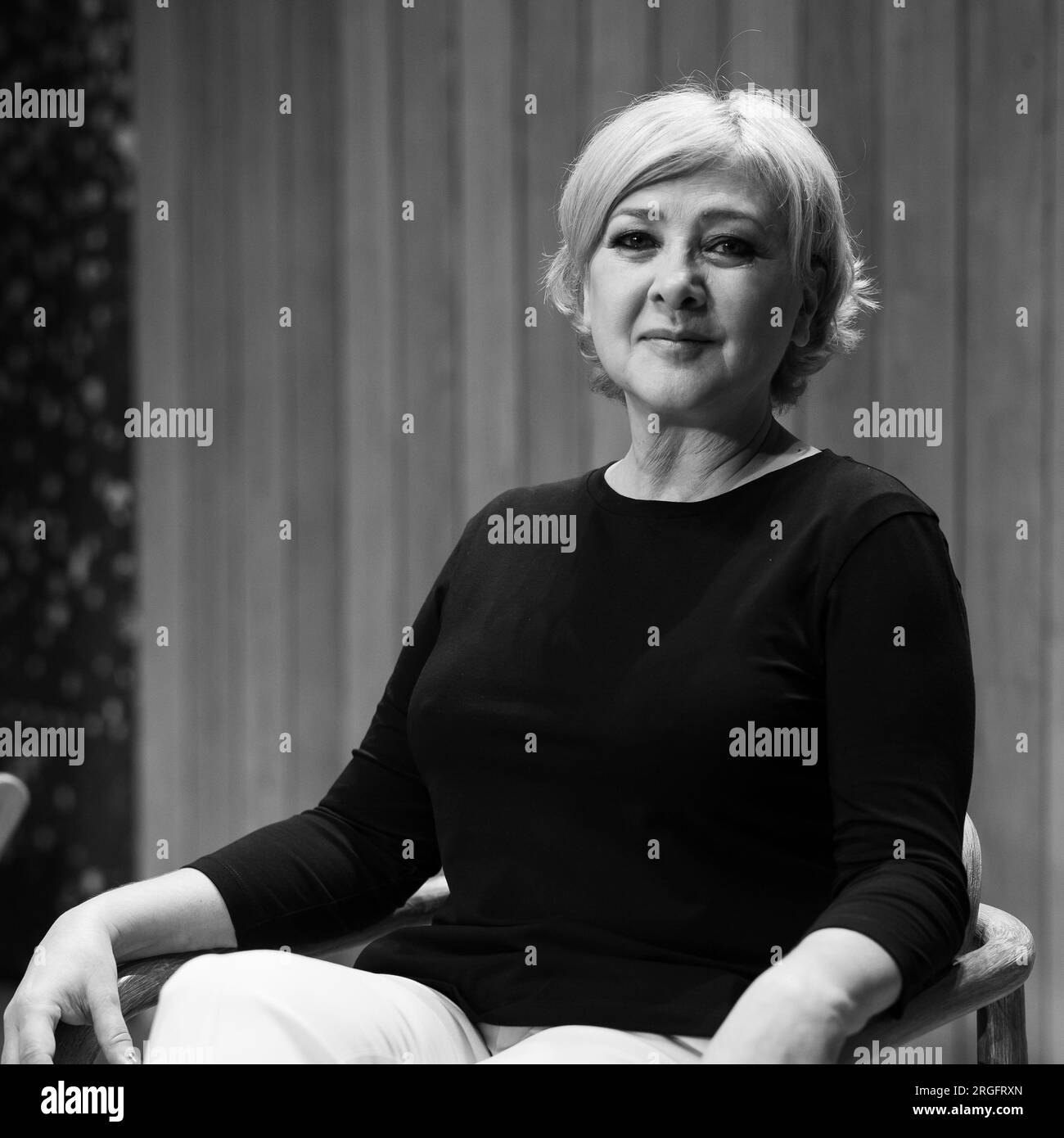 Amparo Larranaga presents the play ''laponia'' at the Maravillas ...