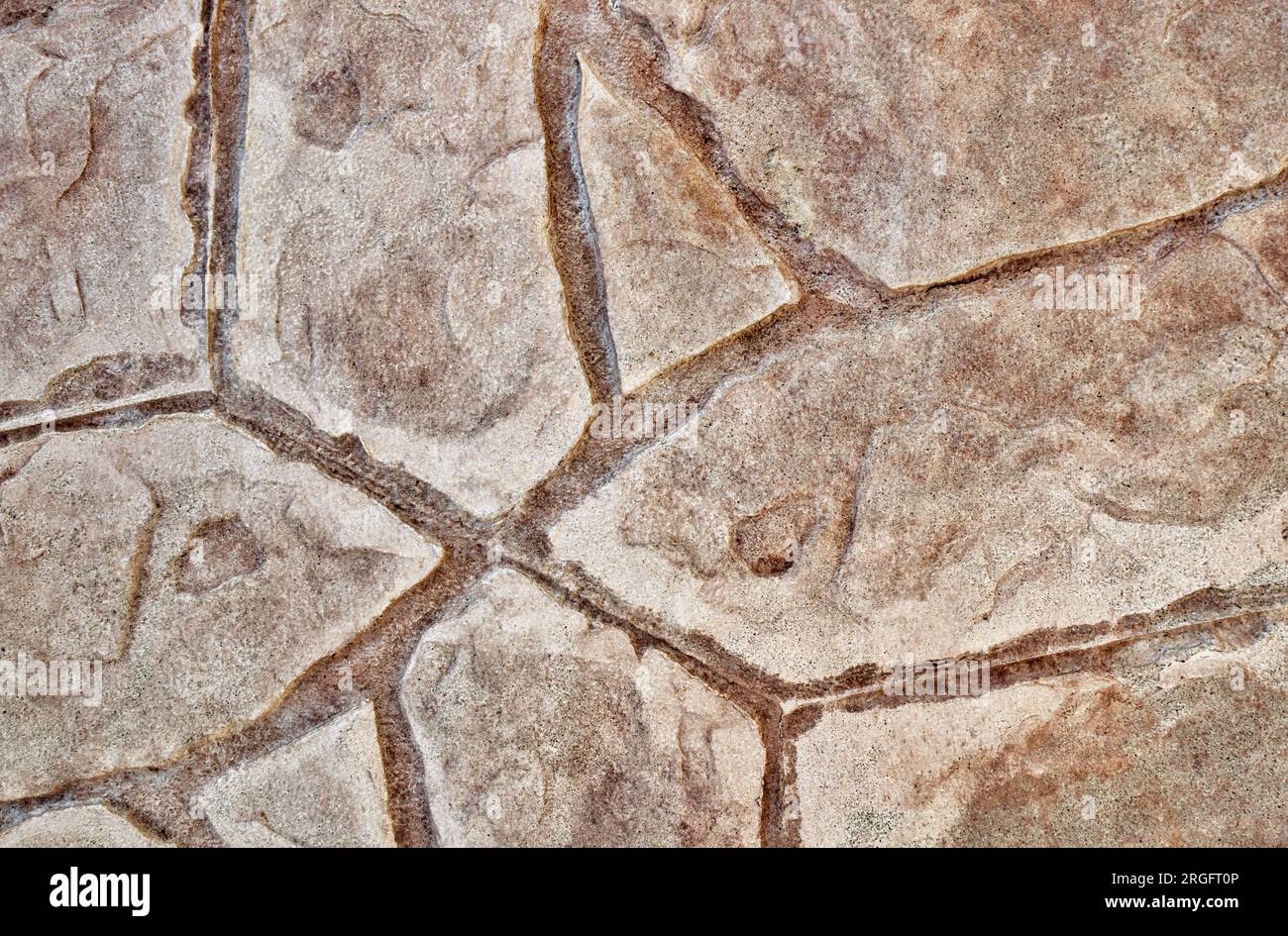 Stamped concrete mosaic patterns, earth tone colors and textures from ...