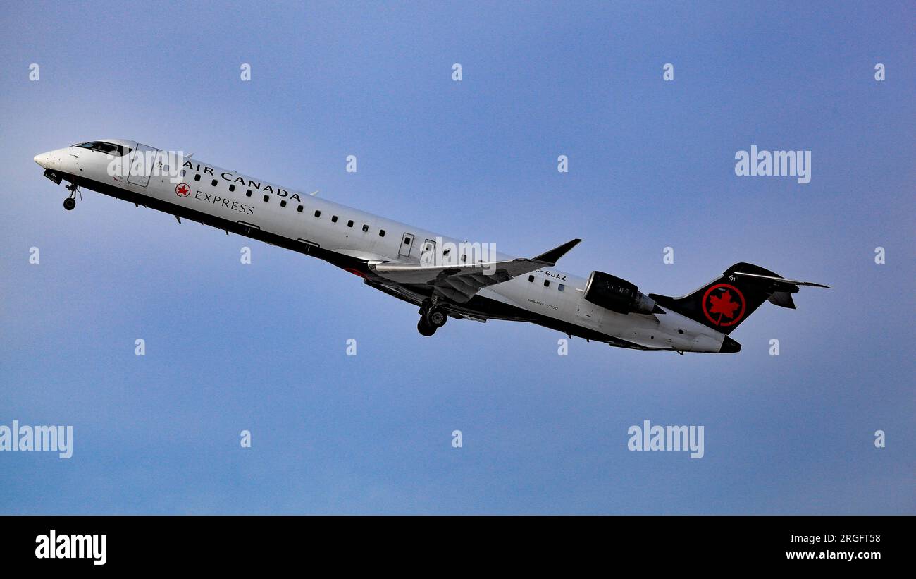 Inside Air Canada Bombardier