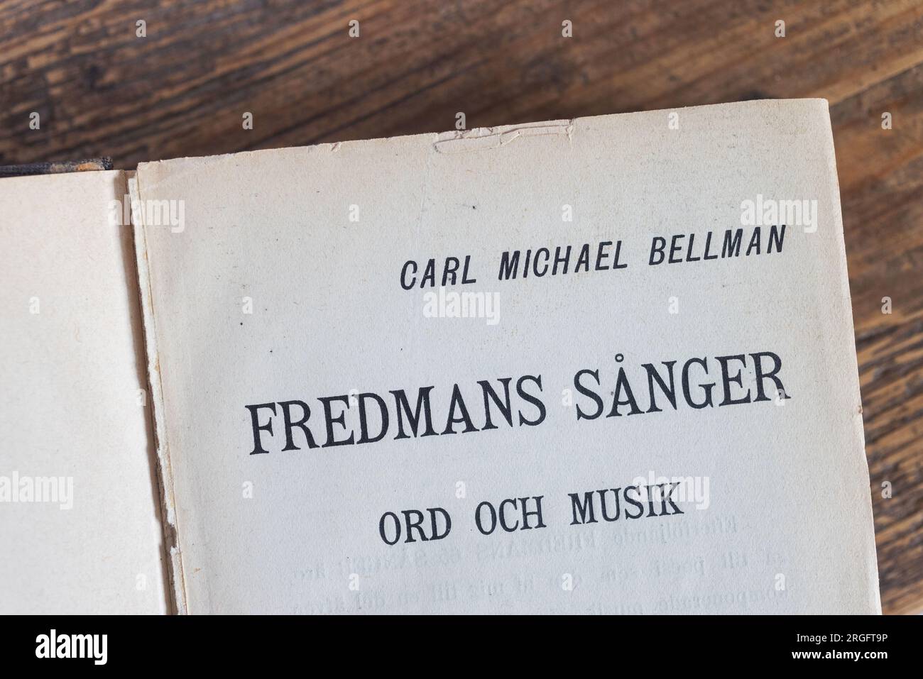 Songs of fredman hi-res stock photography and images - Alamy