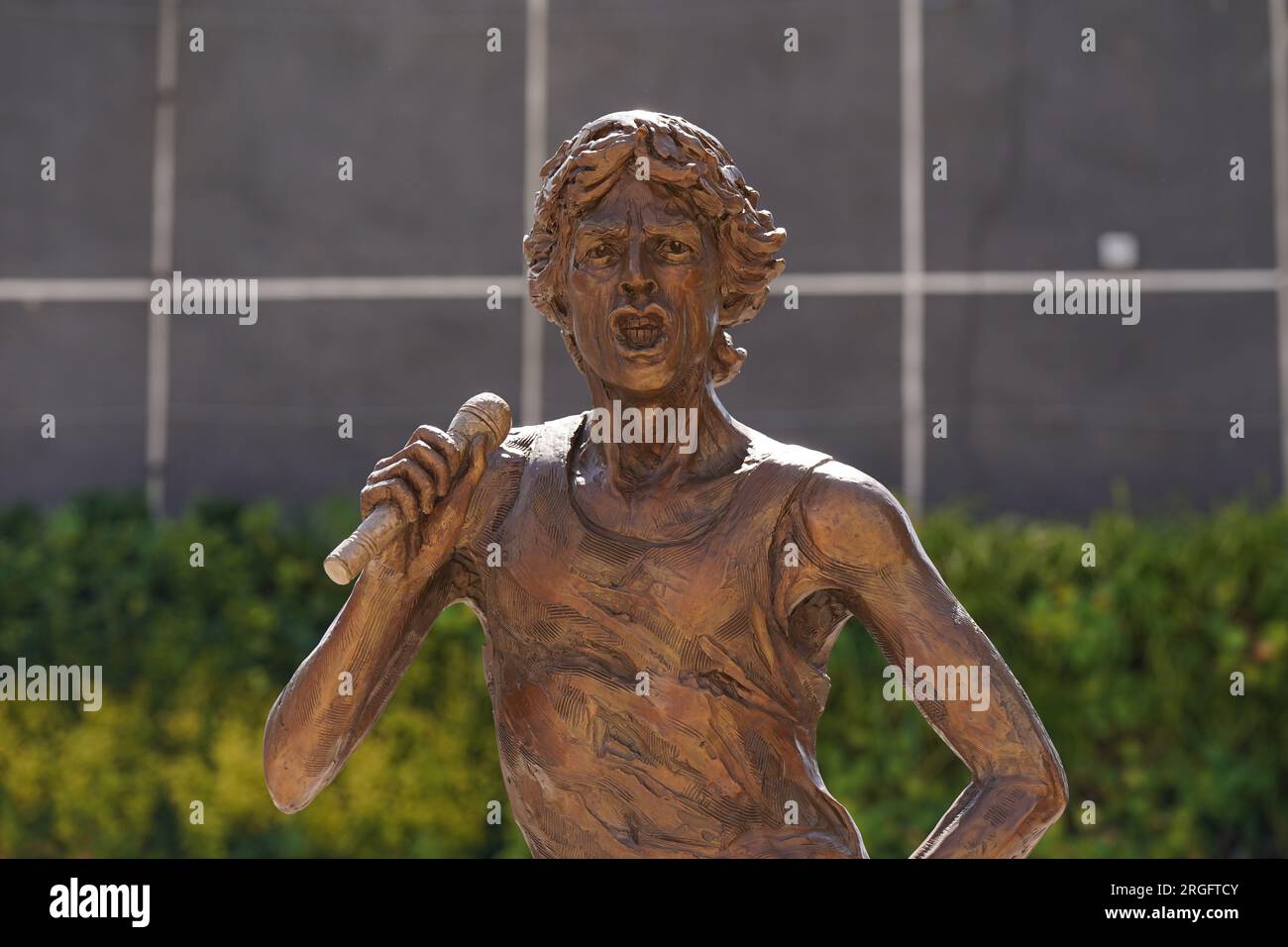 A general view of "The Glimmer Twins", a statue of Rolling Stones Sir ...