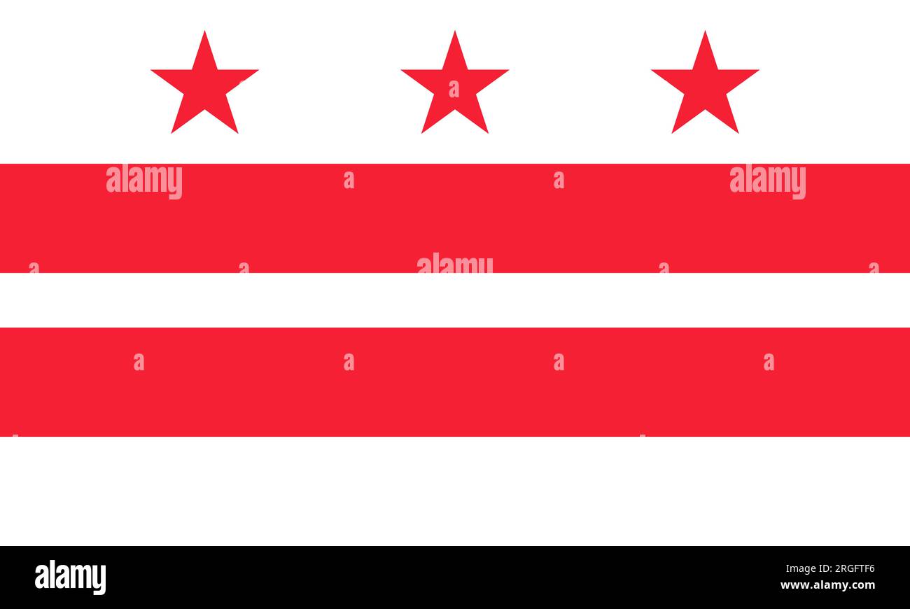 Flag of the US capital Washington D.C Stock Vector Image & Art - Alamy