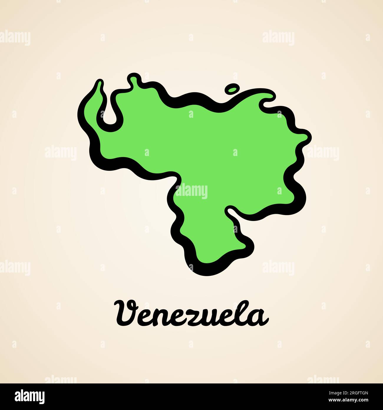 Map of venezuela Stock Vector Images - Alamy