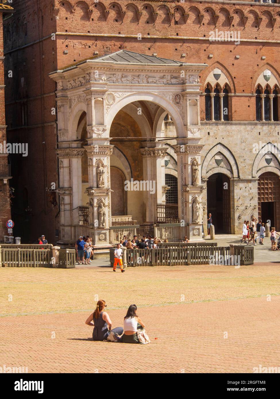 Italy, Tuscany, Siena town. the Campo square Stock Photo - Alamy