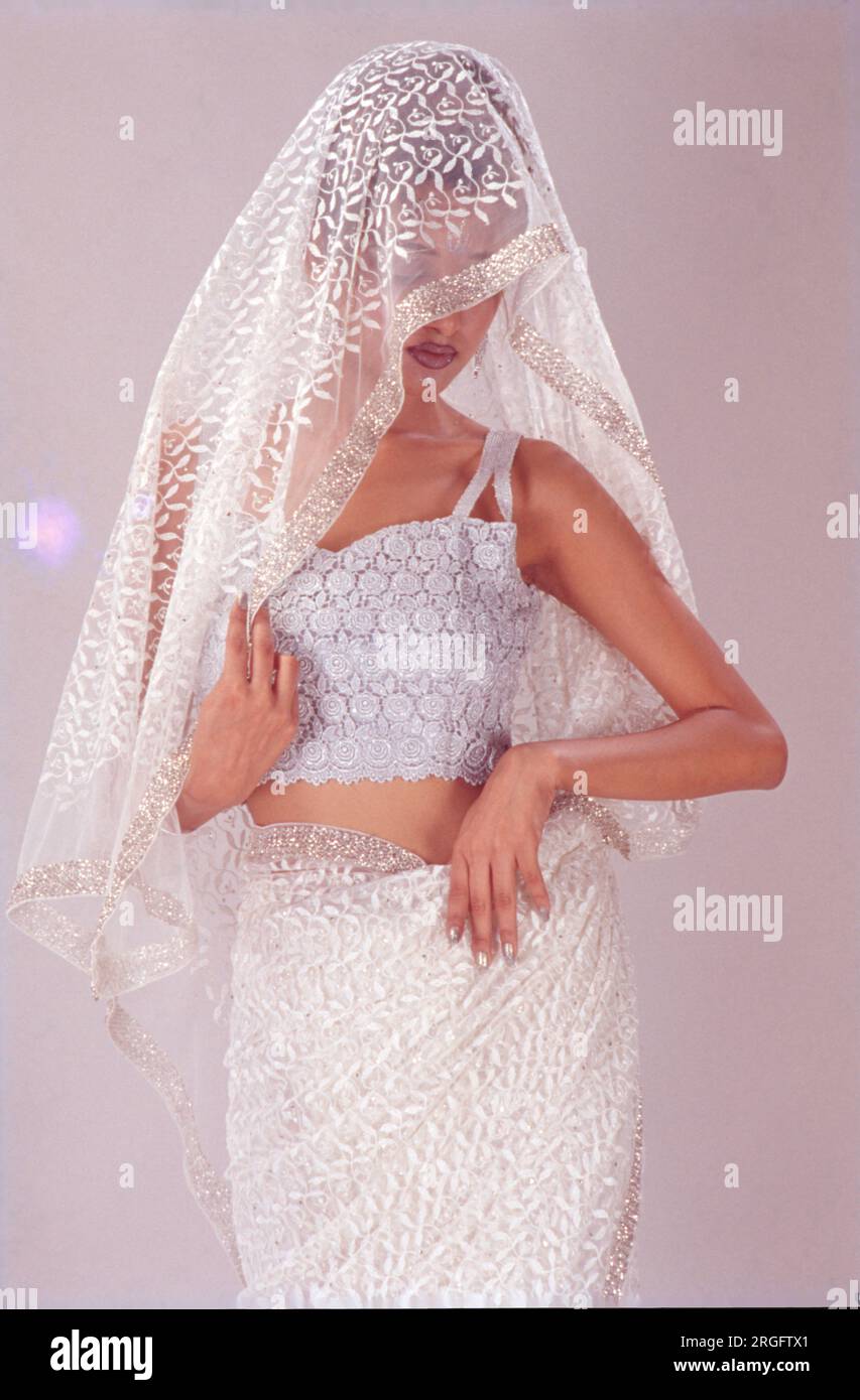 Young Model Wearing Designer Clothes, Shoot, India Stock Photo - Alamy