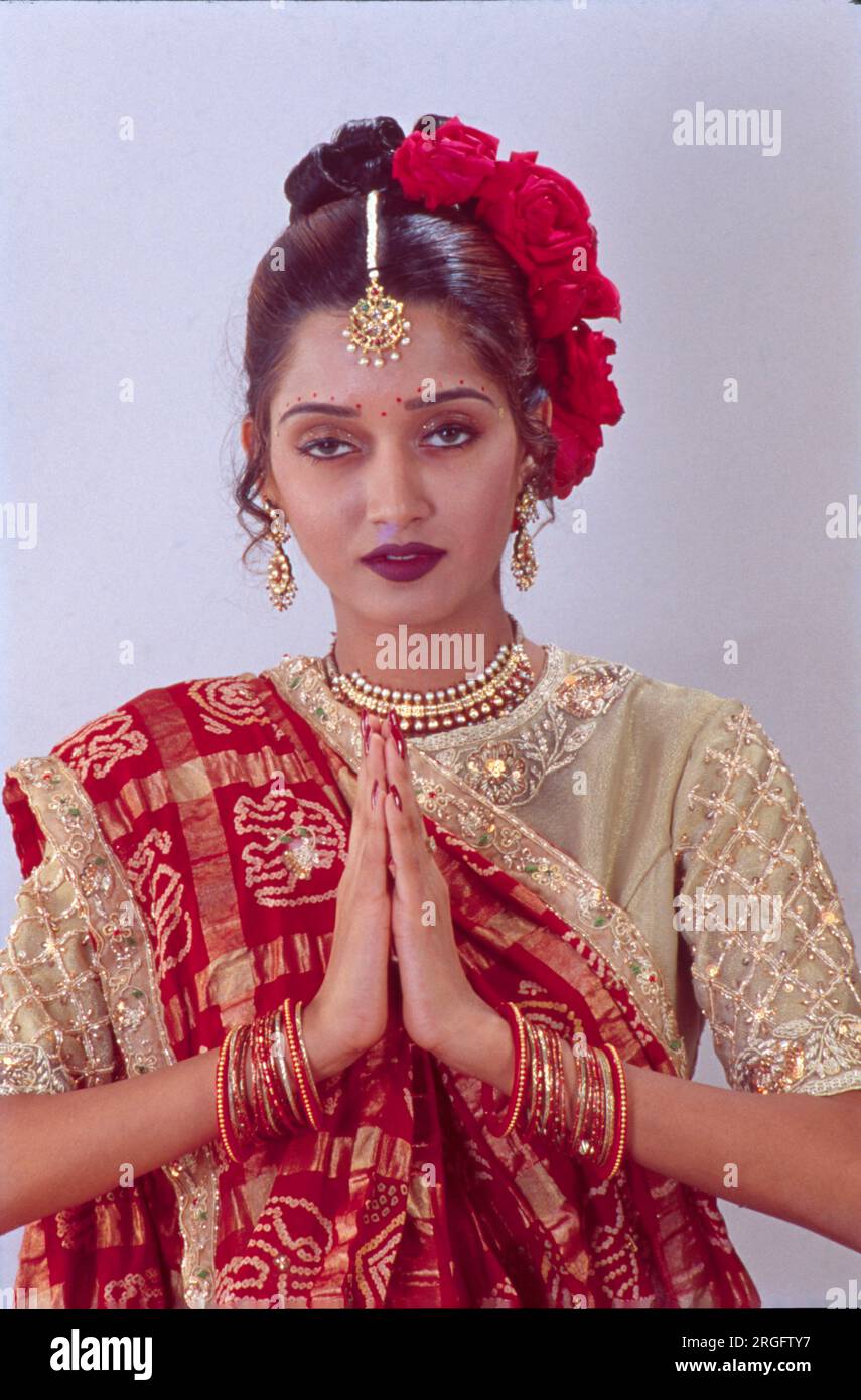 Young Model Wearing Designer Clothes, Shoot, India Stock Photo - Alamy