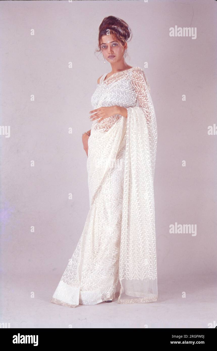 Young Model Wearing Designer Clothes, Shoot, India Stock Photo - Alamy