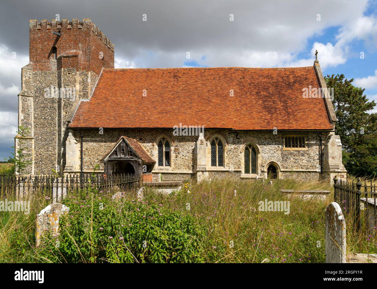 Village parish church of All Saints, Little Wenham, Suffolk, England ...