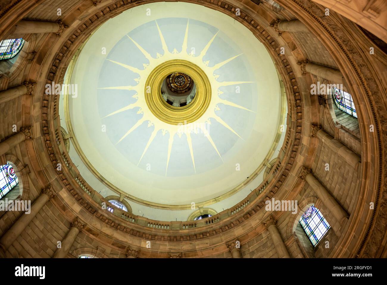 Dome of Victoria memorial, Calcutta. It was was built between 1906 and ...