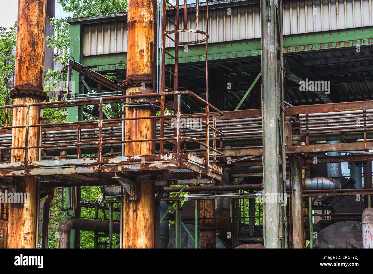 The landscape park Duisburg-Nord is a public park around a disused iron ...