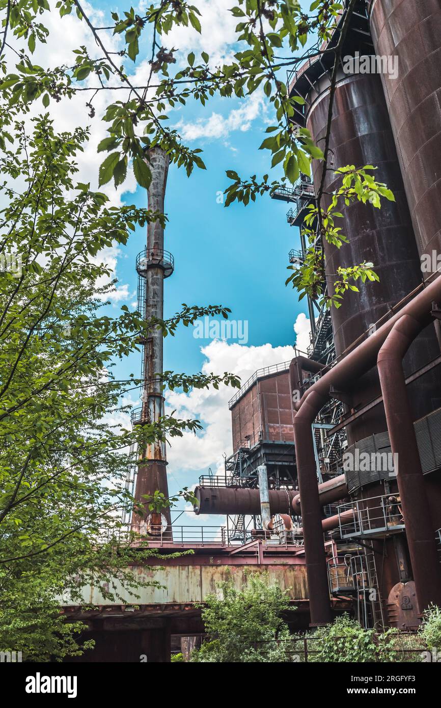 The landscape park Duisburg-Nord is a public park around a disused iron ...