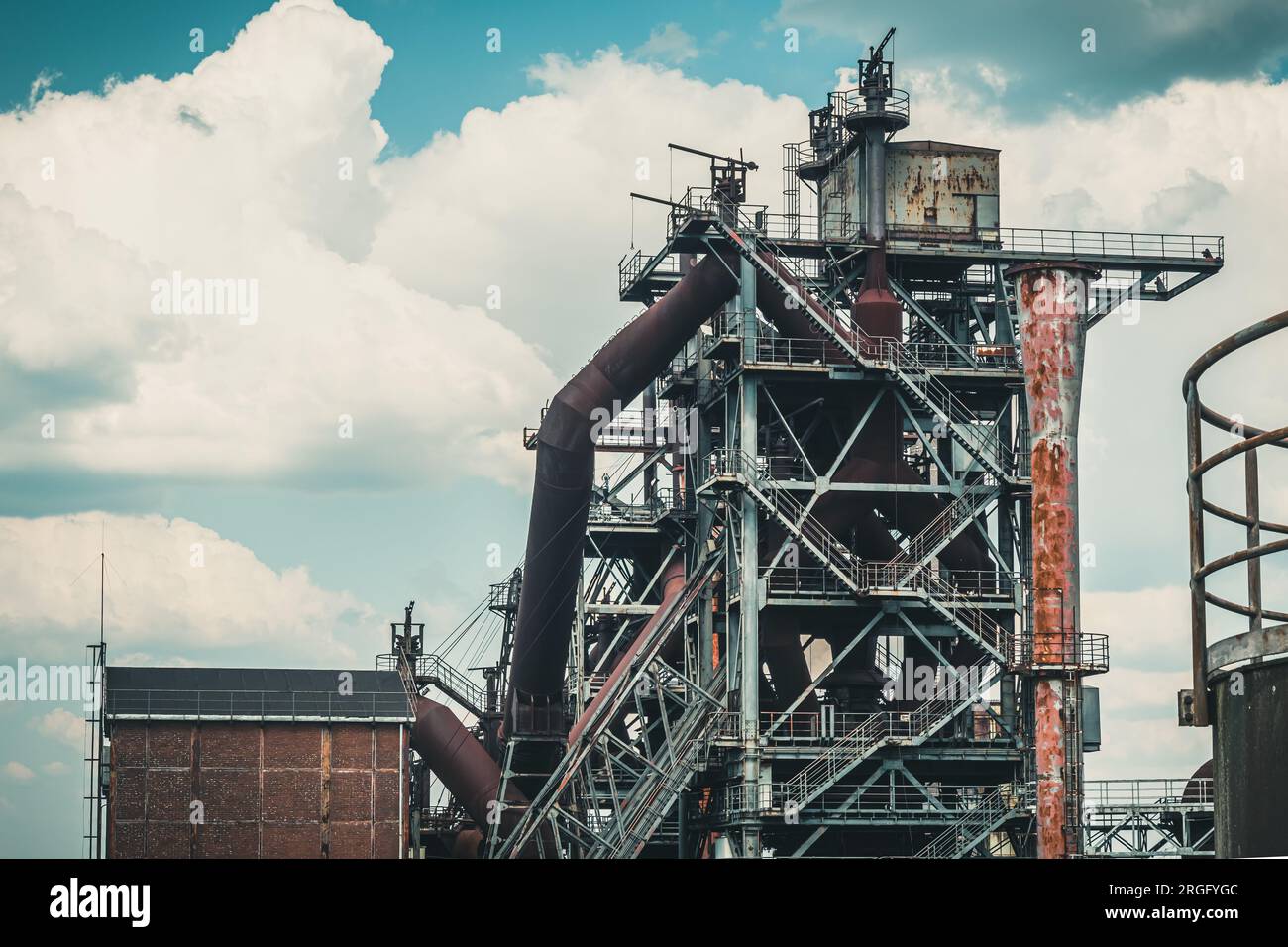 The landscape park Duisburg-Nord is a public park around a disused iron ...