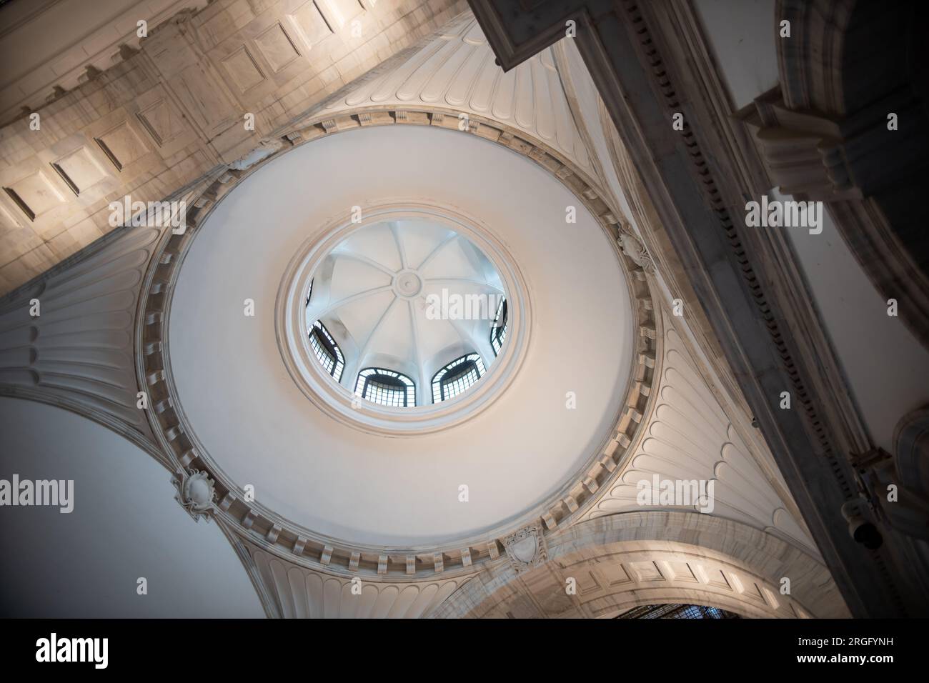Dome of Victoria memorial, Calcutta. It was was built between 1906 and 1921 by the British ...