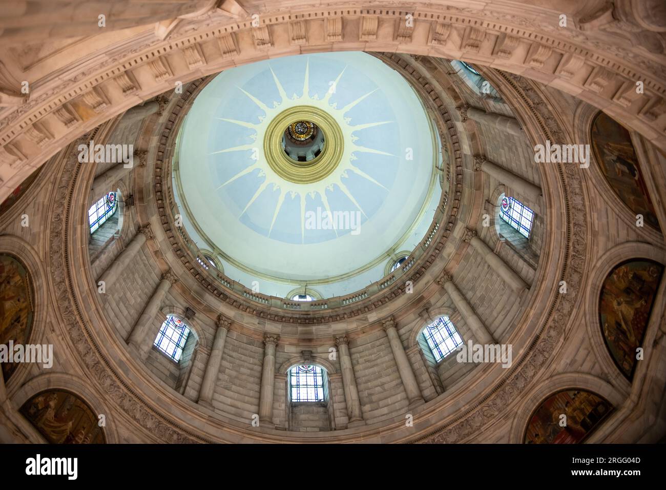 Dome of Victoria memorial, Calcutta. It was was built between 1906 and 1921 by the British ...