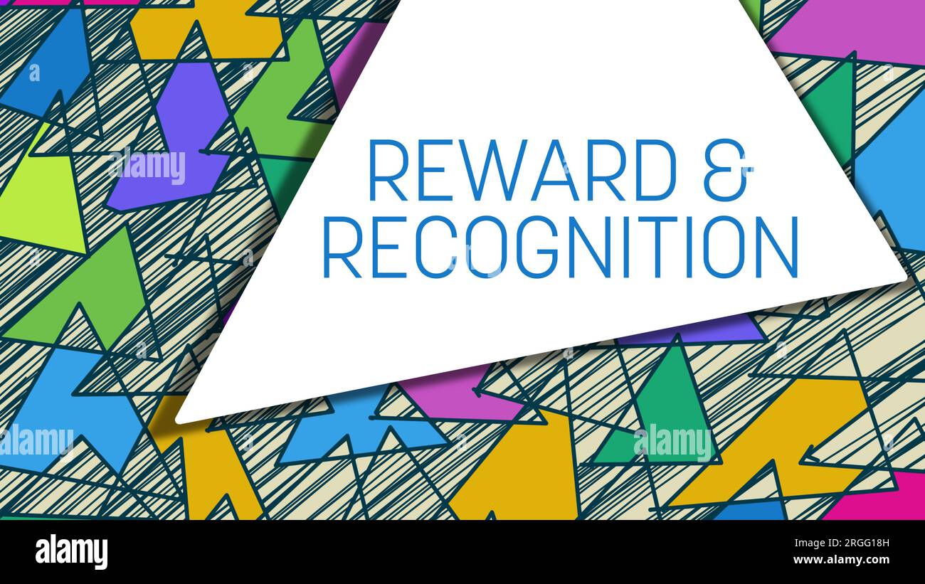 Reward And Recognition Triangles Sketch Texture Colorful Horizontal ...