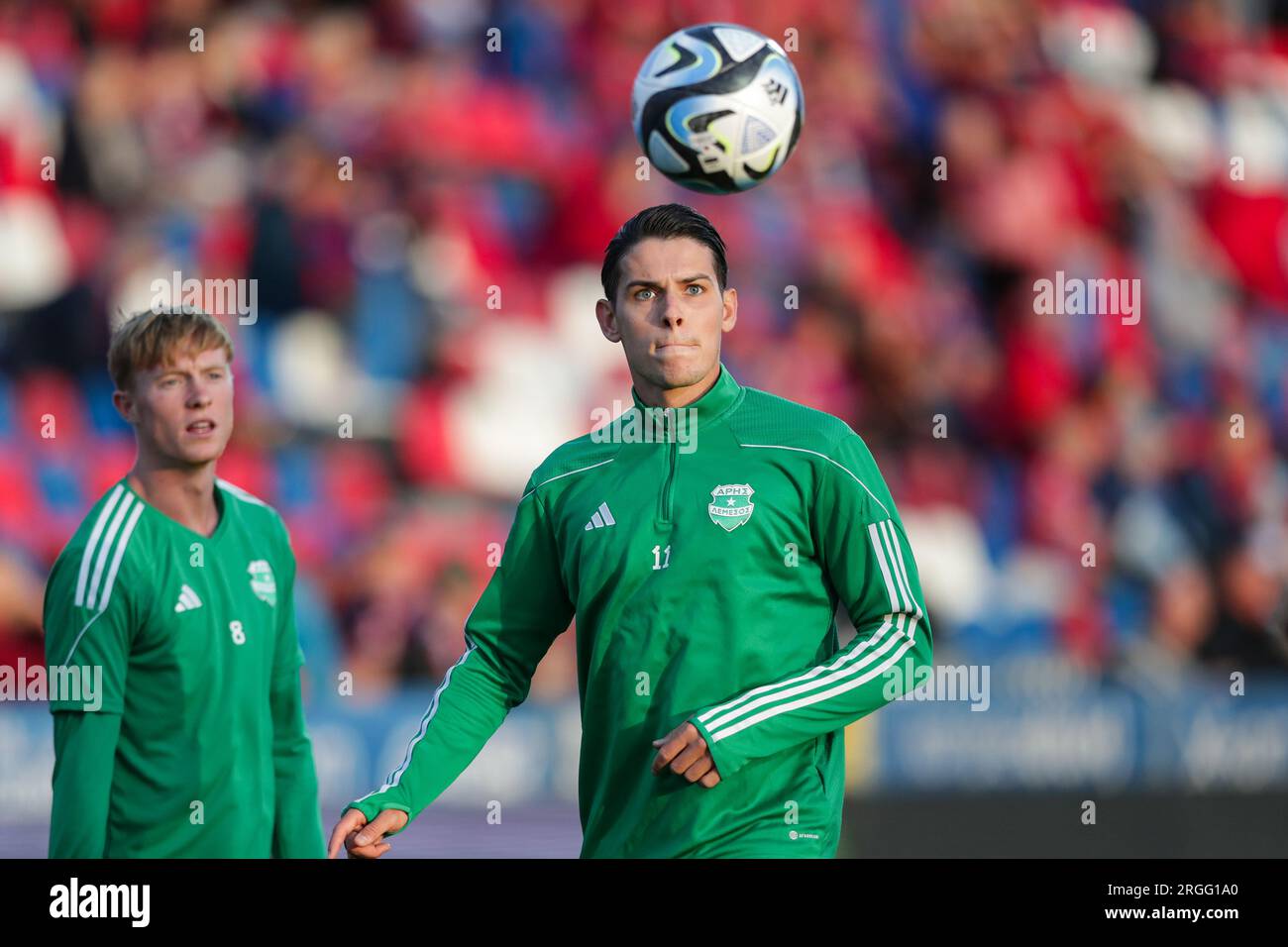 Mariusz Stepinski of Aris Limassol seen during Eliminations UEFA ...