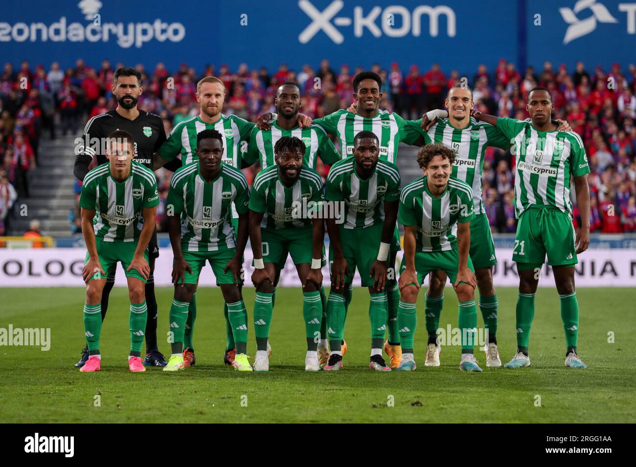 Aris Limassol team seen during Eliminations UEFA Champions League 2023/ ...