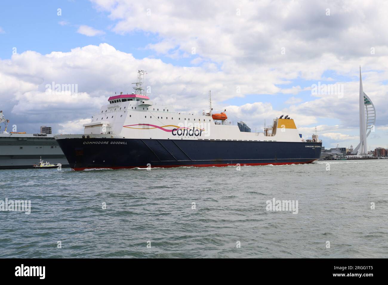 Condor Ferries, Commodore Goodwill Roll-on Roll-off Ferry Entering ...