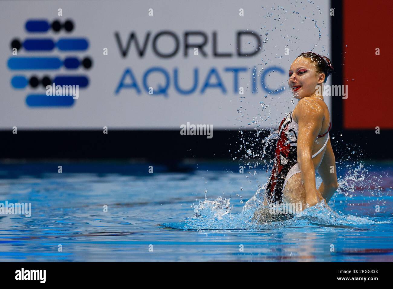 Fukuoka, Japan. 14 July, 2023: Mari Alavidze of Georgia competes in the ...