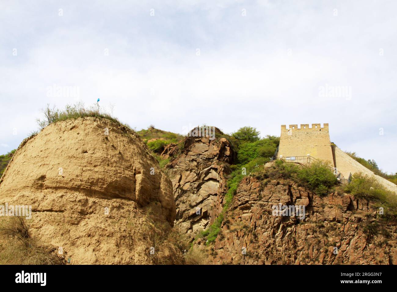ancient soil castle in a scenic spot, in zhangjiakou city, hebei ...